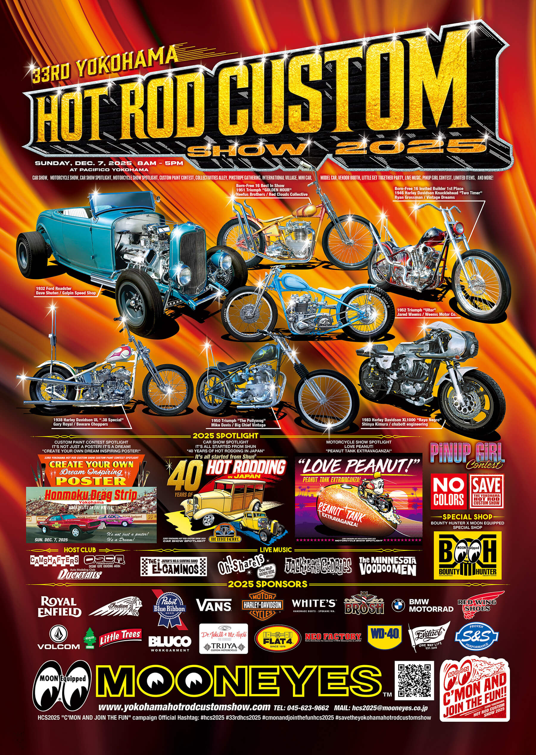 33rd YOKOHAMA HOT ROD CUSTOM SHOW 2025 2nd Poster has completed ...