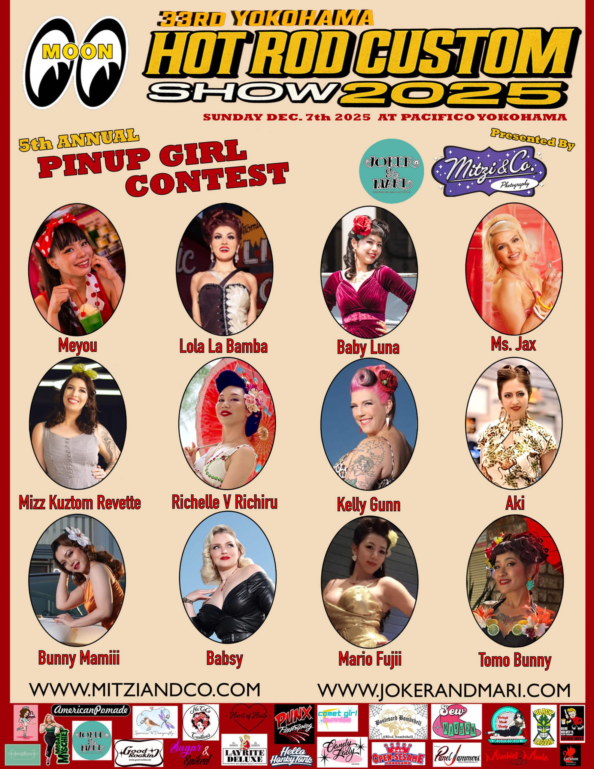 5th Annual Pinnup Girl Contest – Yokohama Hot Rod Custom Show Official ...